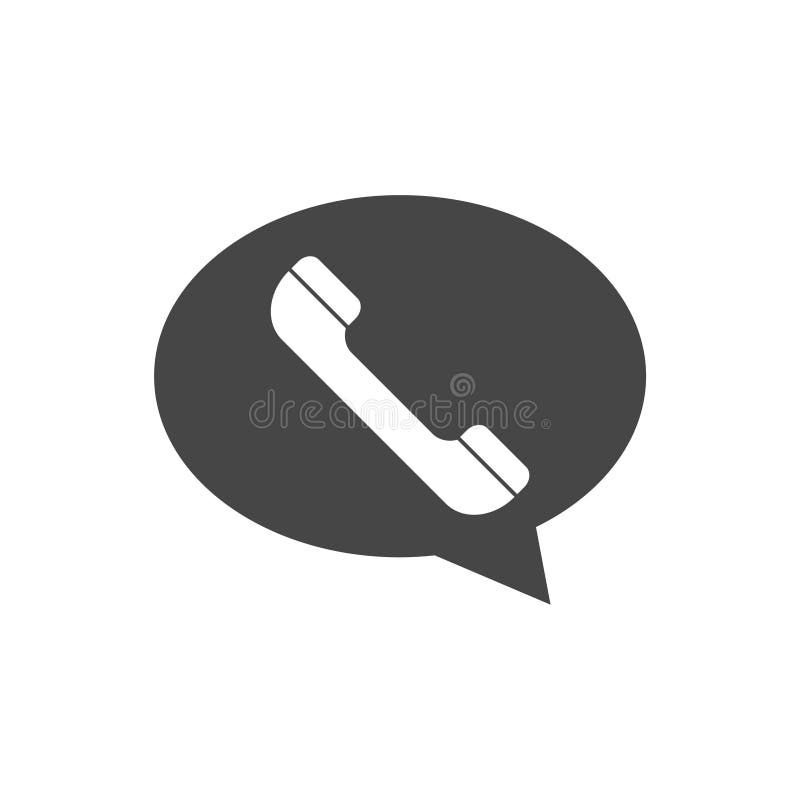 Call sign icon, Phone icon stock vector. Illustration of mobile - 124928632