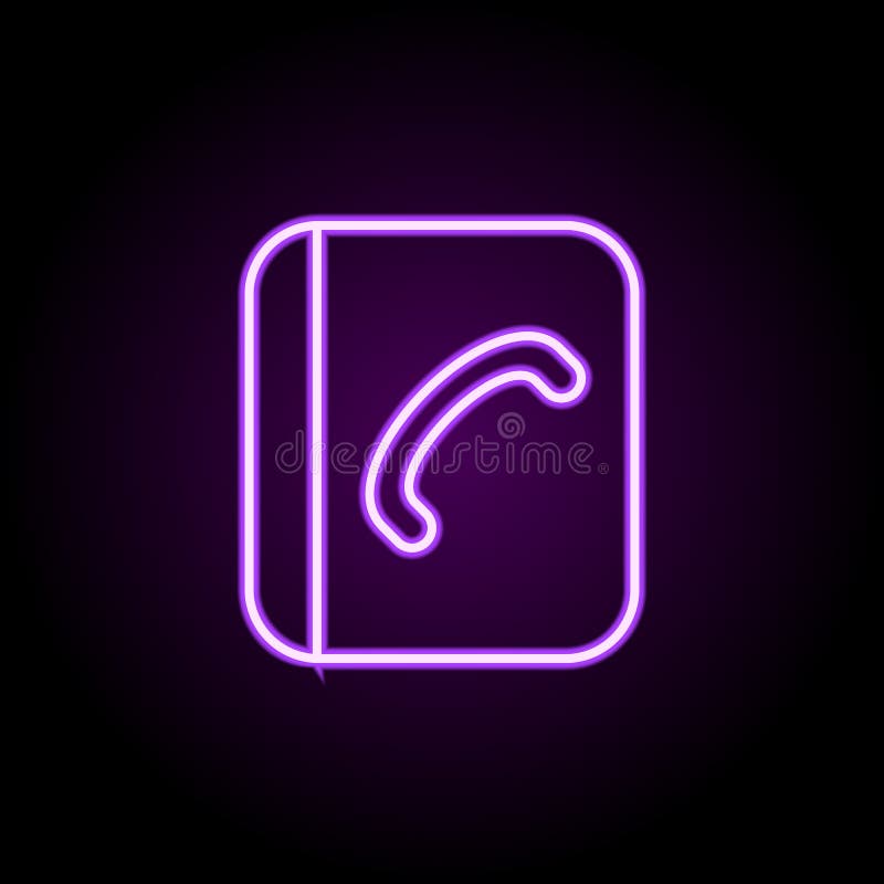 Call Sign Neon Icon. Elements of Web Set Stock Illustration ...