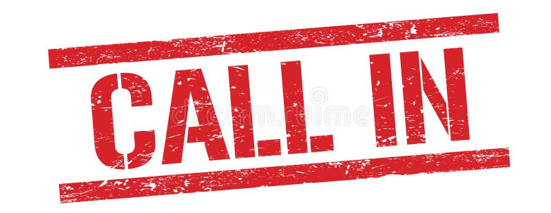 CALL in Text on Red Vintage Lines Stamp Stock Illustration ...