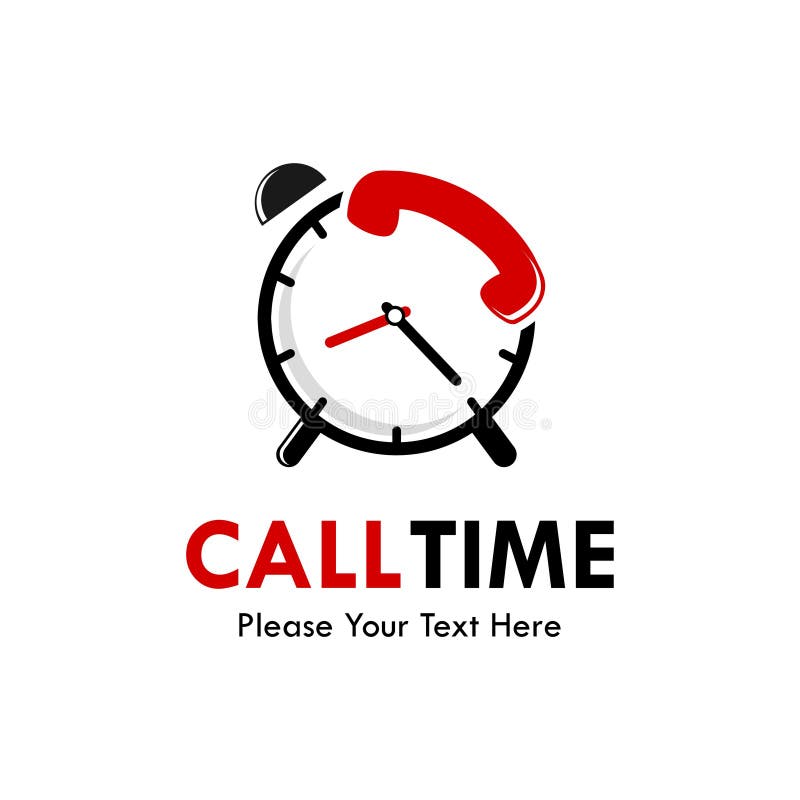 Call time logo stock vector. Illustration of number - 263548256