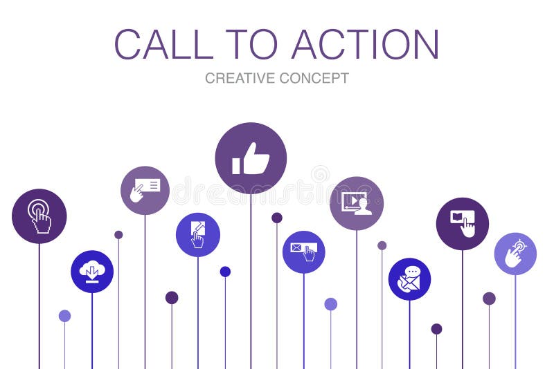 Call To Action Infographic 10 Steps Stock Vector - Illustration of ... Call To Action Infographic 10 Steps Stock Vector - Illustration of ...