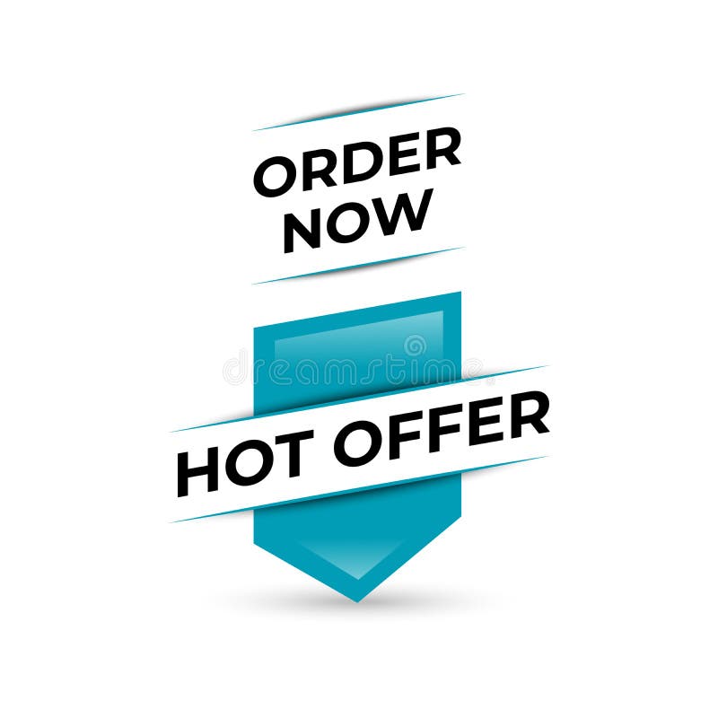 Call To Action Vector Pointer, Order Now Stock Vector - Illustration of ...