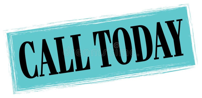 CALL TODAY Text Written on Blue-black Stamp Sign Stock Illustration ...