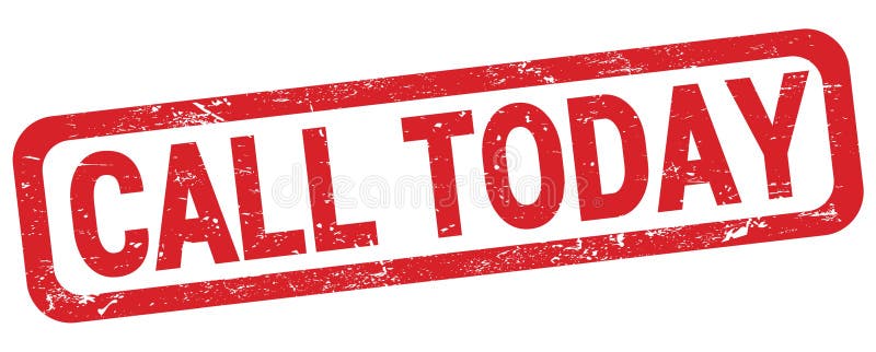 CALL TODAY Text Written on Red Rectangle Stamp Stock Illustration ...