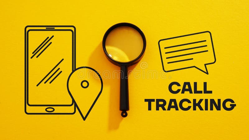 Call Tracking is Shown Using the Text Stock Image - Image of ...