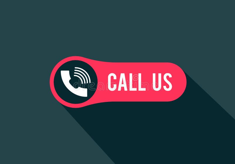 Call Us Button, Contact Us Icon Design, Stock Vector - Illustration of ...