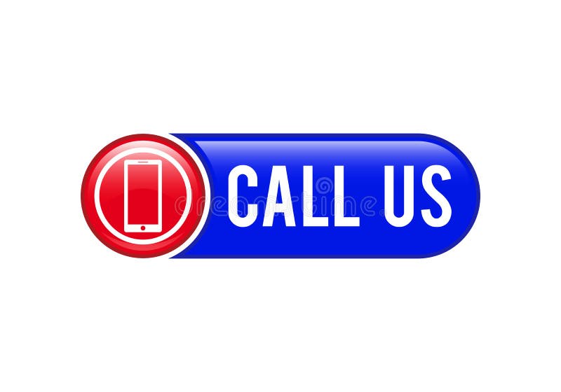 Call Us Button, Contact Us Icon Design, Stock Vector - Illustration of ...