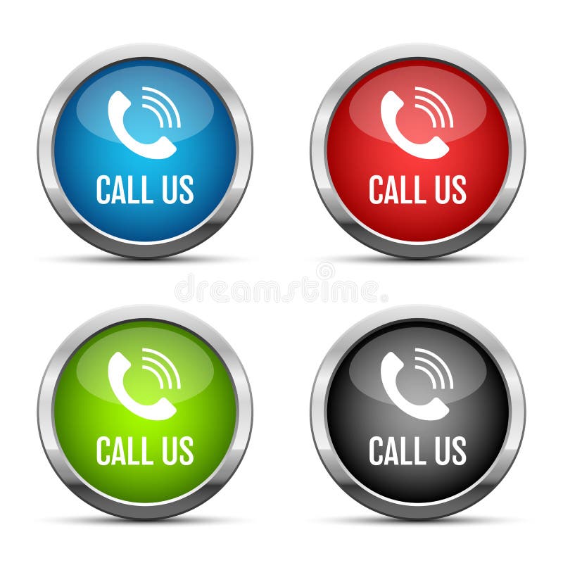 Contact Us Button Vector Design Illustration Stock Vector ...