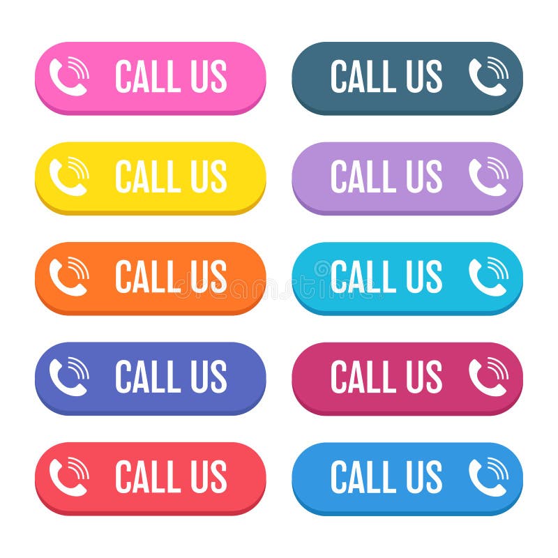 Contact Us Button Vector Design Illustration Stock Vector ...