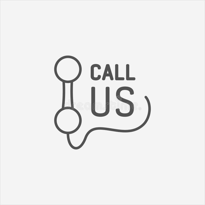 Call us icon. stock vector. Illustration of icon, assistance - 93005487