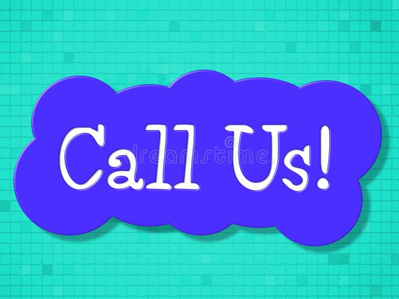 Call Us Means Communication Communicating and Communicate Stock ...