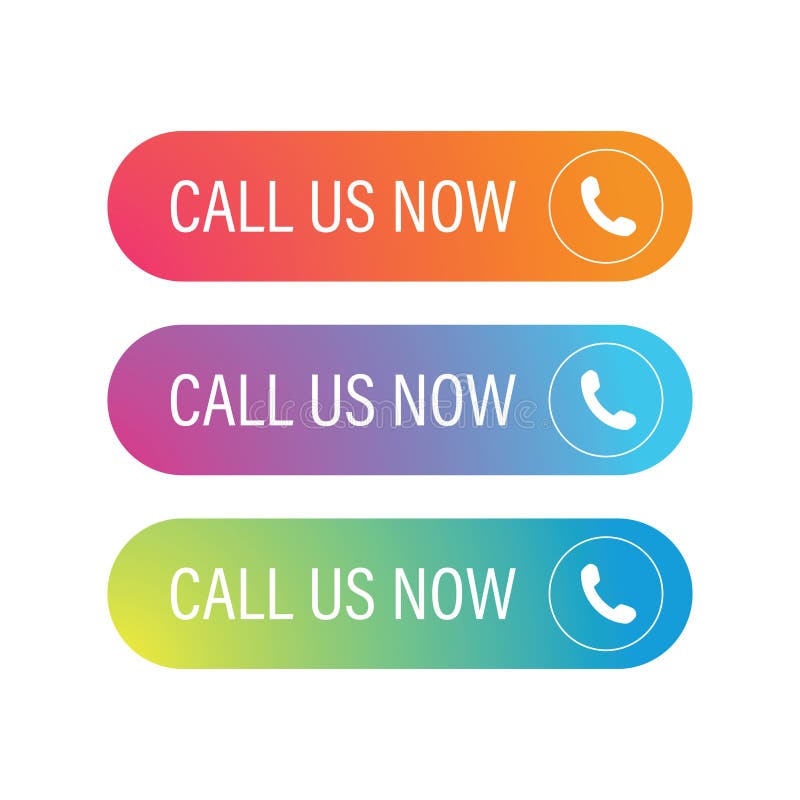 Call us Now icons button stock vector. Illustration of internet - 303641681