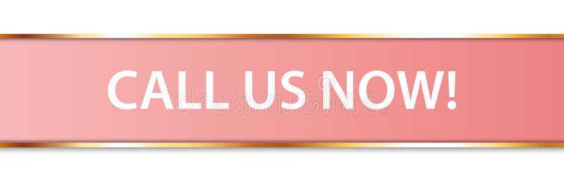 CALL US NOW - Vector Illustration of Long Red Colored Ribbon Banner ...