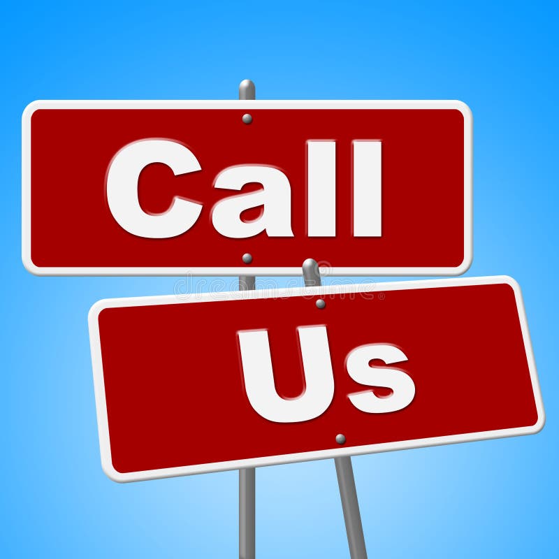 Call Me Indicates Messages Communicating and Note Stock Illustration ...