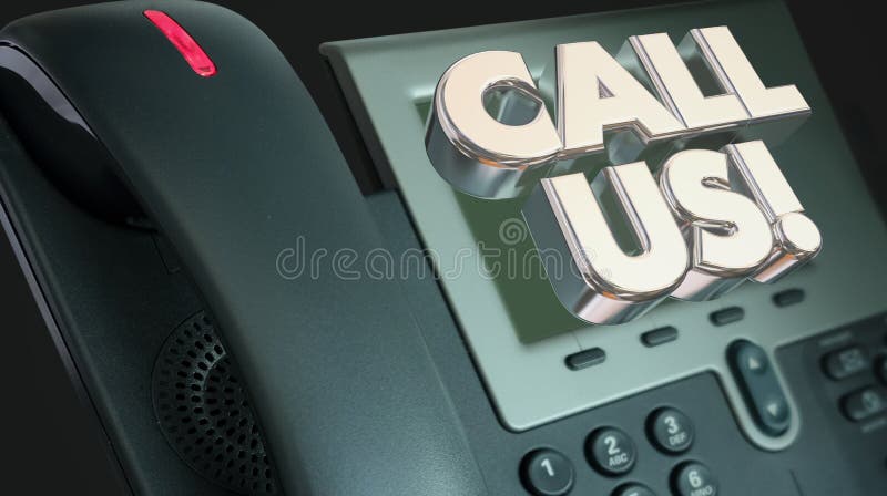Call Us Telephone CTA Order Now Words Stock Illustration - Illustration ...