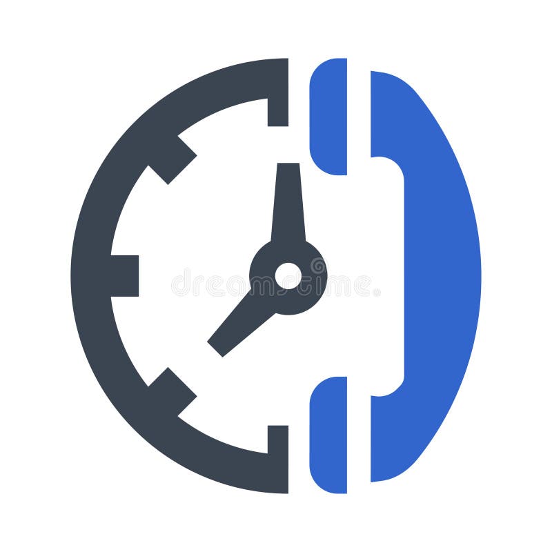 Call waiting icon stock vector. Illustration of meticulously - 269380470