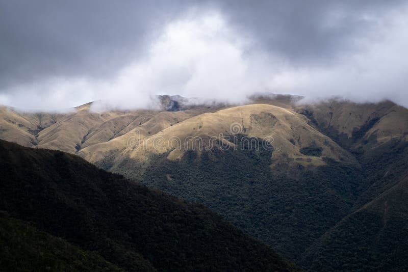 Calla Calla Mountain Pass Landscape in the Northern Peruvian Andes ...