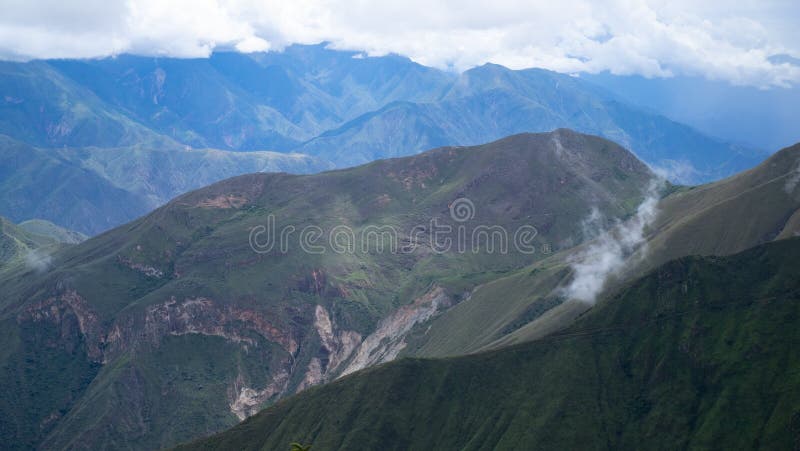 Calla Calla Mountain Pass Landscape in the Northern Peruvian Andes ...