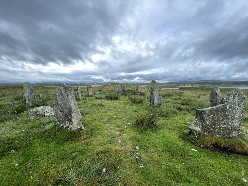 Callanish 3 Stone Circle, on the Isle of Lewis Stock Image - Image of ...