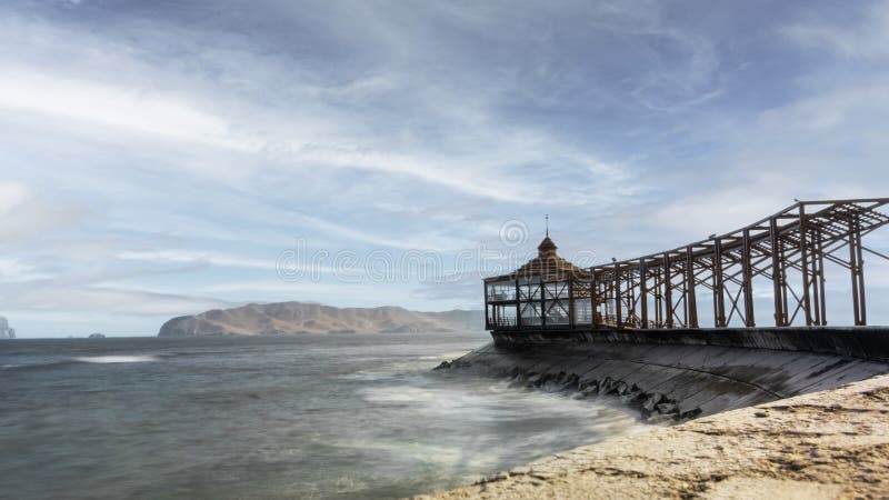 Callao District, Lima, Peru. View of La Punta Pier, Viewpoint Stock ...