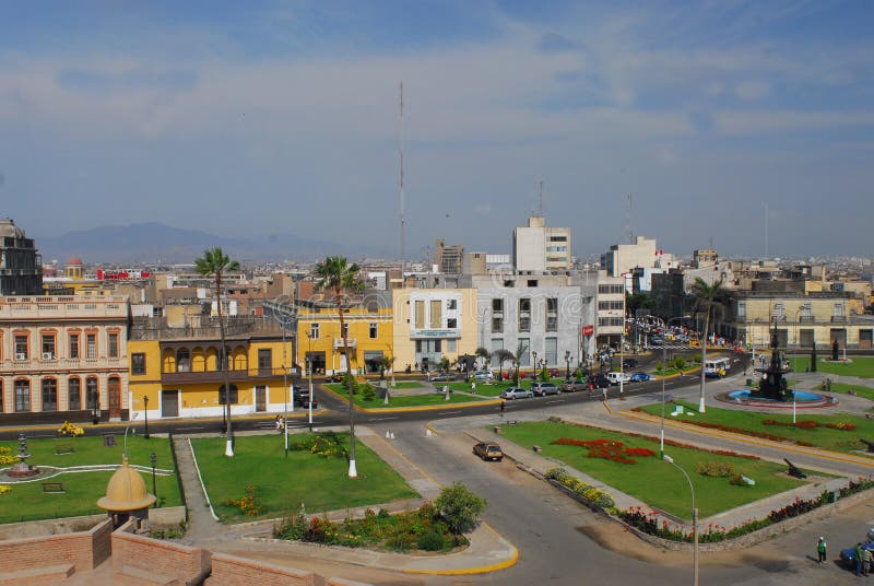 PERU, Callao District with Colorful Houses Luxure Boat in Marina Sea ...