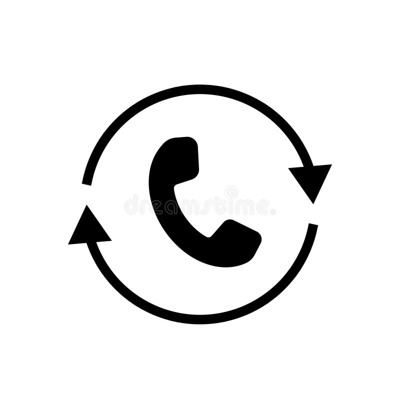 Callback Icon Cell Phone Call Vector Stock Vector - Illustration of ...