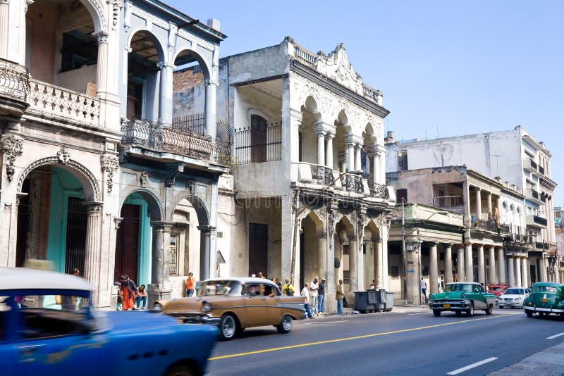 Calle de La Habana, Cuba foto editorial. Imagen de gente - 34635816