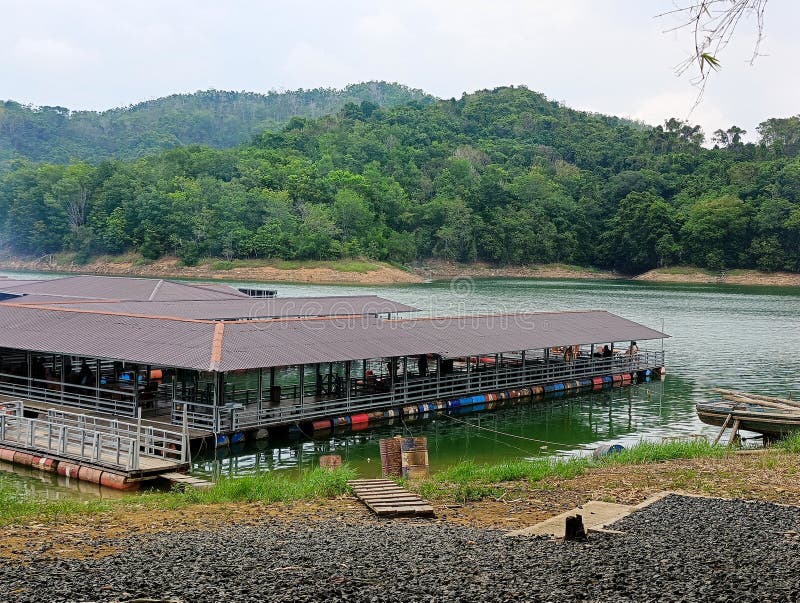 Floating Dining Area at a Restaurant Stock Photo - Image of landmark ...