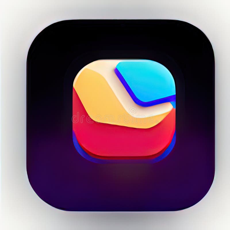 Caller Id Software App Icon. Generative AI. Stock Illustration ...