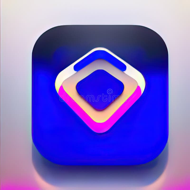 Caller Id Software App Icon. Generative AI. Stock Illustration ...