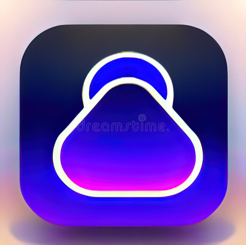 Caller Id Software App Icon. Generative AI. Stock Illustration ...