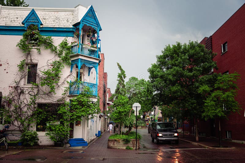 Calles De Montreal Quebec Canada Fotografía editorial - Imagen de ...