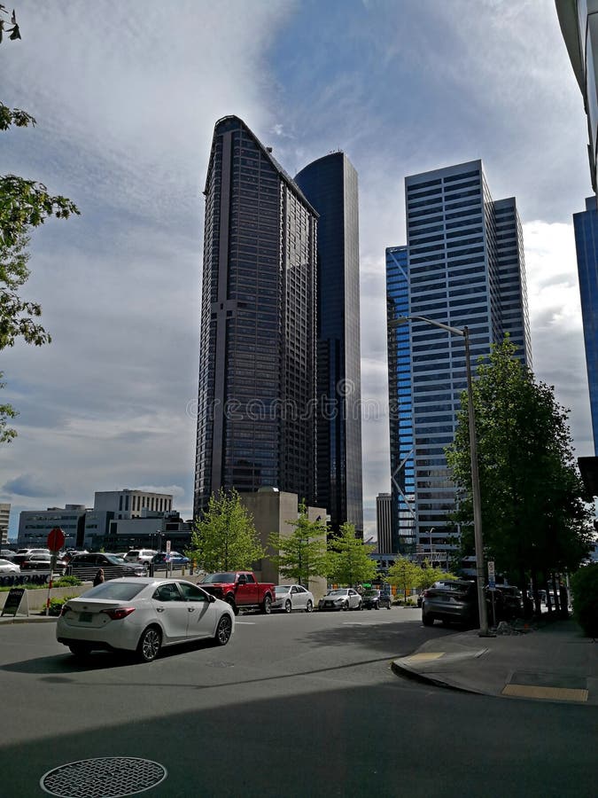 Calles Y Edificios De Seattle Foto de archivo editorial - Imagen de ...