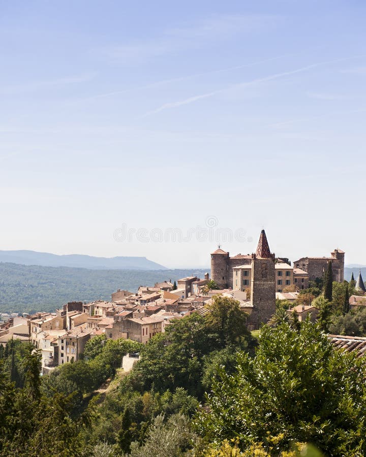 Callian Looks Over the Valley Stock Photo - Image of hilltop, fayence ...