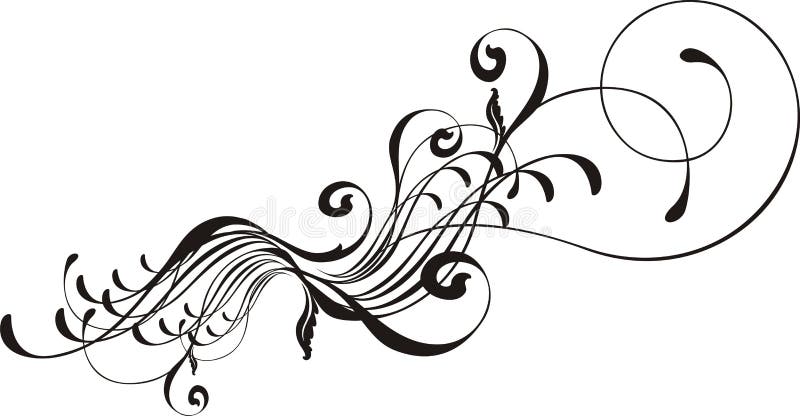 Vine Flourish stock vector. Illustration of vines, flourish - 26614743