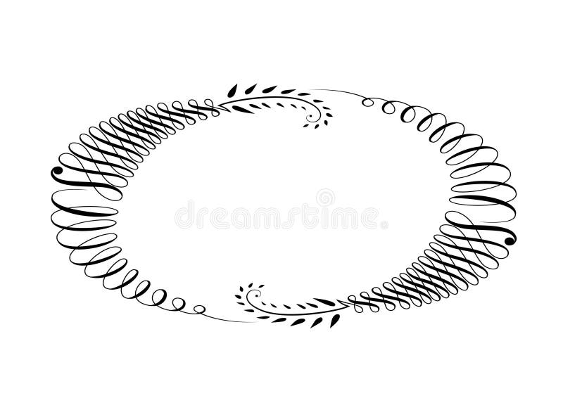 Calligraphic frame stock vector. Illustration of flourish - 71810209