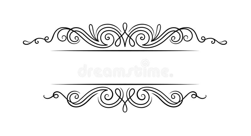 Ornate Straight Divider Stock Illustrations – 22 Ornate Straight ...