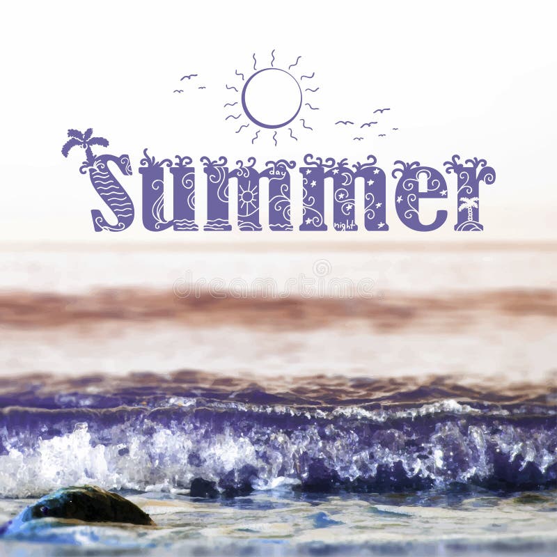 Calligraphic Frame for Your Lettering on Unfocused Stock Vector ...