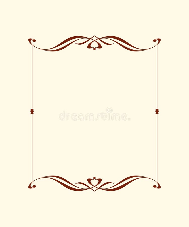 Ð¡alligraphic Frames .Vintage .Well Built for Easy Editing.Vector ...