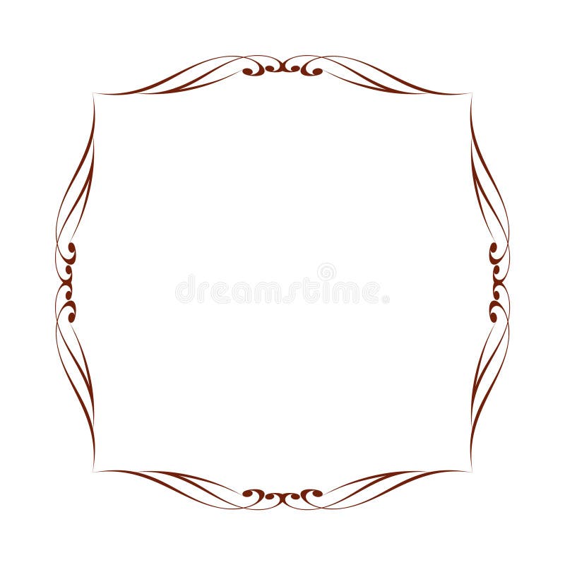 Ð¡alligraphic Frames .Vintage .Well Built for Easy Editing.Vector ...