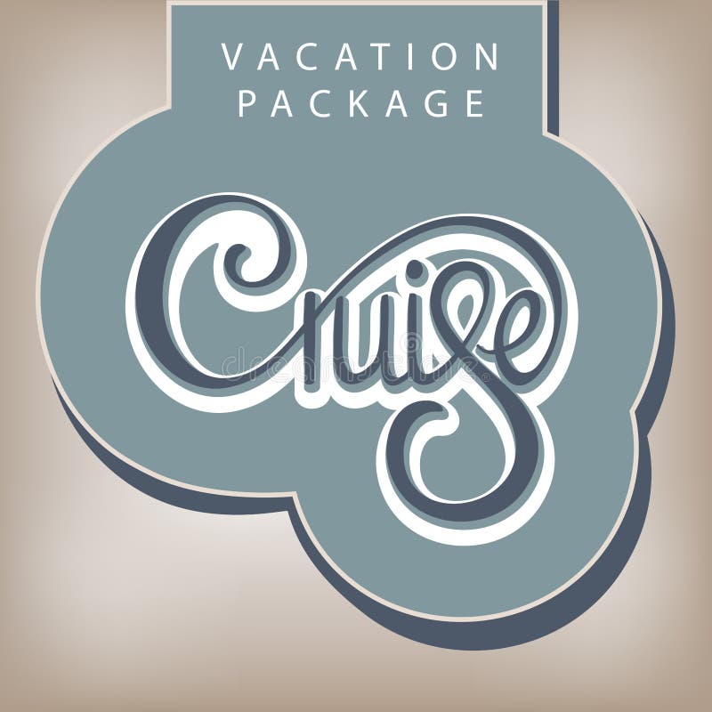 Vacation package Cruise stock vector. Illustration of header - 30151226