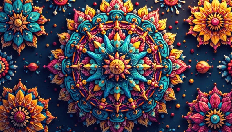 Calligraphic-inspired Geometric Shapes and Mandalas, Intricate Patterns ...