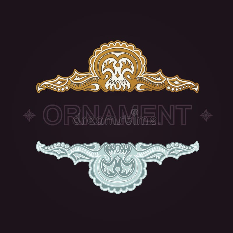 Calligraphic Luxury Symbol. Emblem Ornate Decor Elements Stock Vector ...