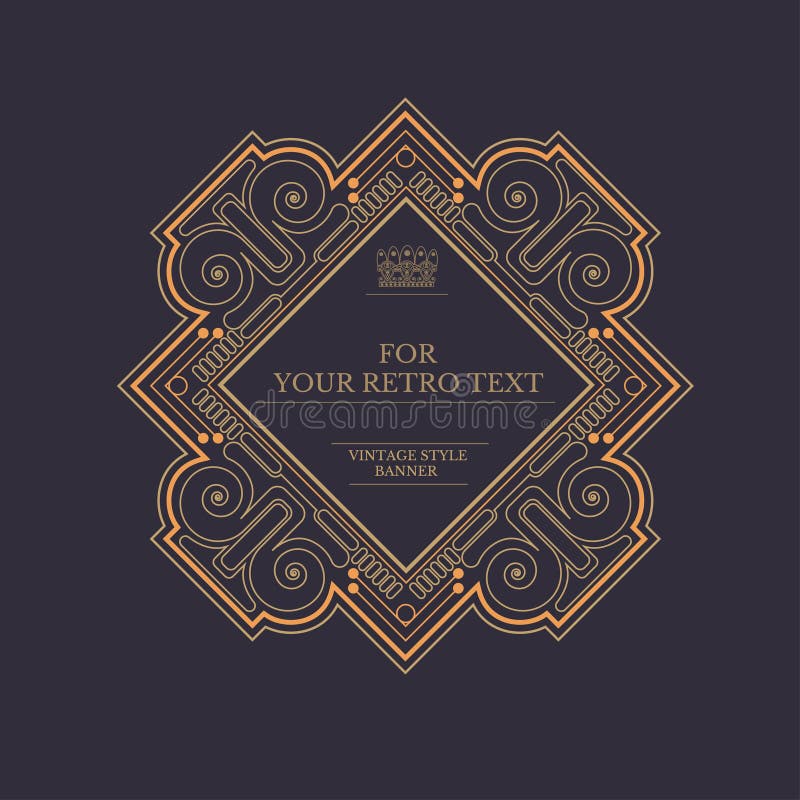 Royal Monogram Design Template. Calligraphic Labels and Frames from ...