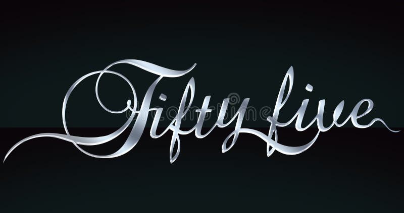 55 in Silver Words stock illustration. Illustration of word - 378816724