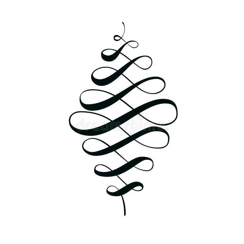 Calligraphic Swirl Design Element and Page Decoration Stock Vector ... Calligraphic Swirl Design Element and Page Decoration Stock Vector ...