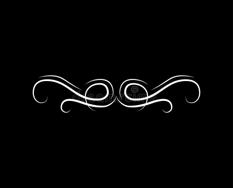 Scroll Decorative Element. Swirl, Curl, Filigree, Wedding Invitation ...