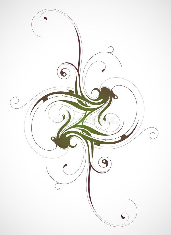 Calligraphic swirls stock vector. Illustration of vintage - 35945655