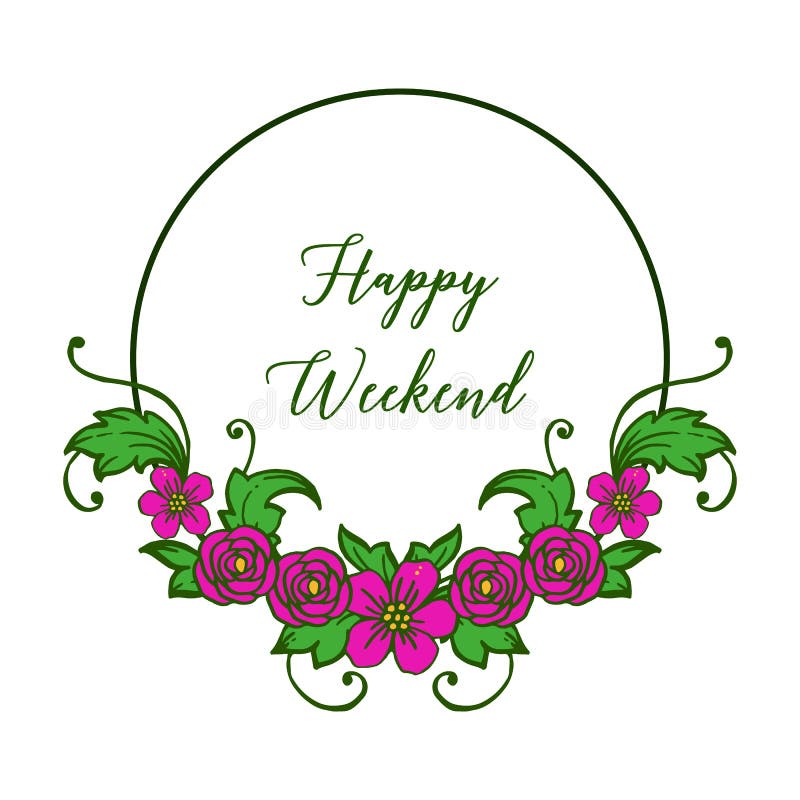 Happy Weekend Purple Stock Illustrations – 356 Happy Weekend Purple ...
