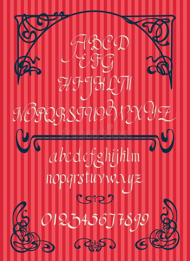 Calligraphic Vector Script Font. Handwritten Brush Style Modern Stock ...